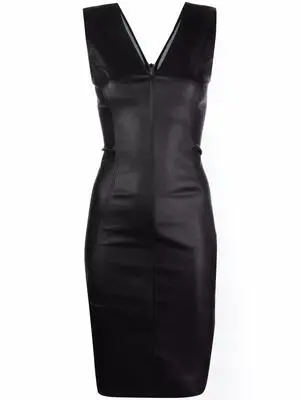 Rick Owens Stretch V-neck Dress