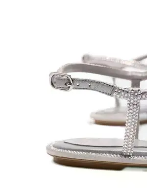 Rene Caovilla Embellished T-strap Sandals