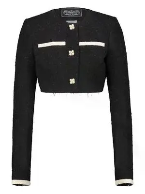 Vetements Cropped Tweed Jacket