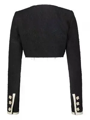 Vetements Cropped Tweed Jacket