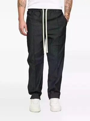 HAMZA Six Drawstring-paneled Jeans