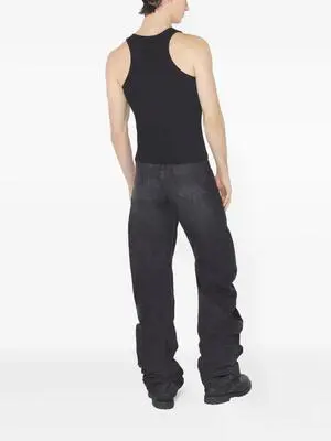 JEAN PAUL GAULTIER Piercing-detail Tank Top - Black