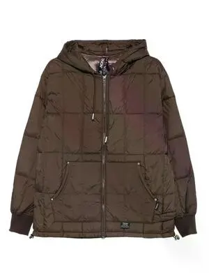 Taion Hooded Quilted Jacket - Brown
