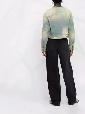 MAISON MARGIELA Distressed Collarless Denim Jacket