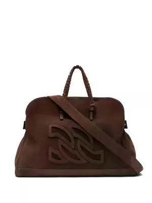 Casadei Logo-patch Tote Bag - Brown