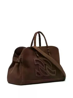Casadei Logo-patch Tote Bag - Brown