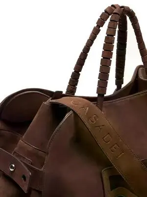 Casadei Logo-patch Tote Bag - Brown