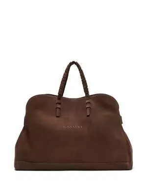 Casadei Logo-patch Tote Bag - Brown