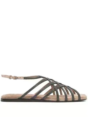Brunello Cucinelli Crossover-strap Detail Sandals