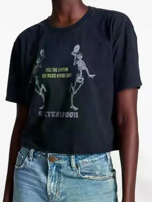 ONETEASPOON Printed T-shirt - Black