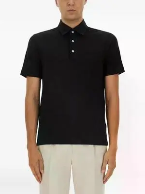 Zegna Pocket Polo Shirt - Black