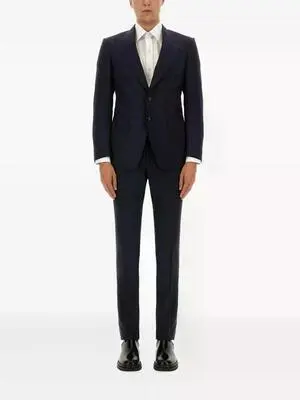 TOM FORD Wool Buttoned Suit - Blue