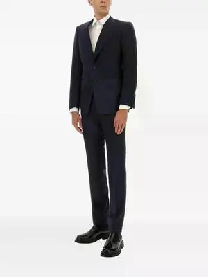 TOM FORD Wool Buttoned Suit - Blue
