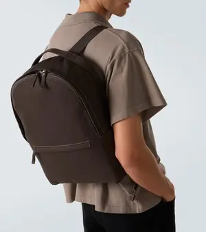 THE ROW Sisal Cotton Canvas Backpack - Brown
