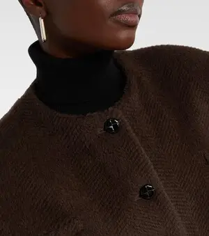 BLAZÉ MILANO Gliss Chevron Alpaca And Wool Jacket