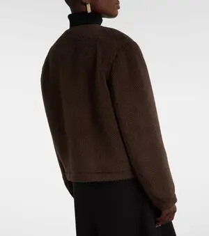 BLAZÉ MILANO Gliss Chevron Alpaca And Wool Jacket