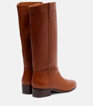 Veronica Beard Leather Knee-high Boots