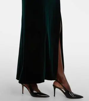 Galvan Vanitas Velvet Gown - Green