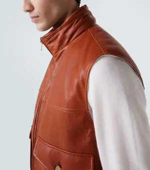 Brunello Cucinelli Padded Leather Vest