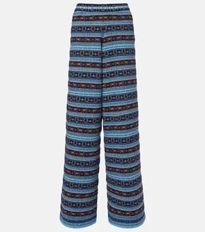 Stella McCartney Knitted Virgin Wool Straight Pants