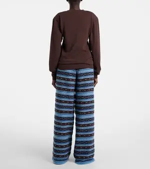Stella McCartney Knitted Virgin Wool Straight Pants