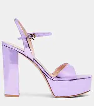 GIANVITO ROSSI Marlena 125 Leather Platform Sandals