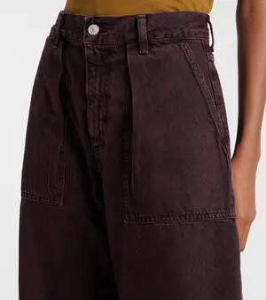AGOLDE Sefton High-rise Barrel-leg Jeans - Brown