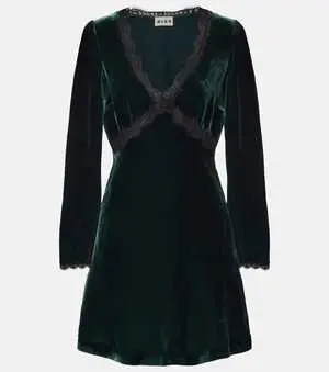 Velvet Trim Dresses