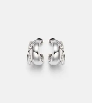 Yvonne Léon Un Deux Trois Berlingot 9kt Hoop Earrings With Diamonds - Gold