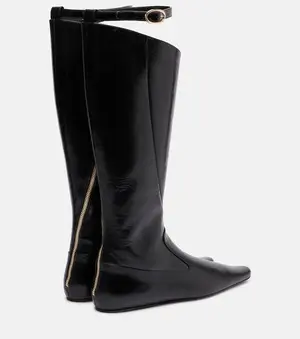 Tory Burch Twisted Leather Knee-high Boots