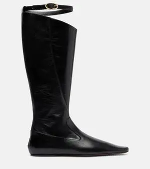 Tory Burch Twisted Leather Knee-high Boots