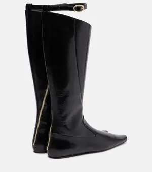 Tory Burch Twisted Leather Knee-high Boots