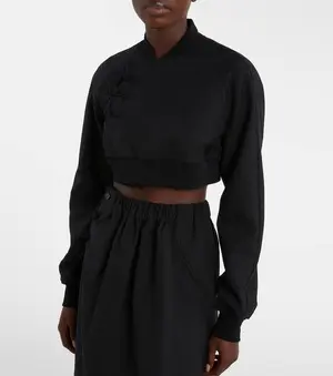 Noir Kei Ninomiya Cropped Wool Top