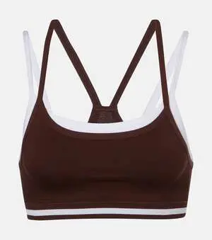 The Upside Anita Layered Sports Bra - Brown