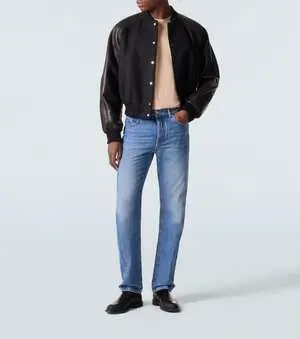 Givenchy Leather-trimmed Wool Bomber Jacket
