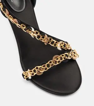 Emilio Pucci Chain-detail Satin Sandals