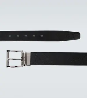 Prada Saffiano Leather Belt - Black