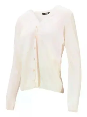 LA ROSE Front-button Cardigan