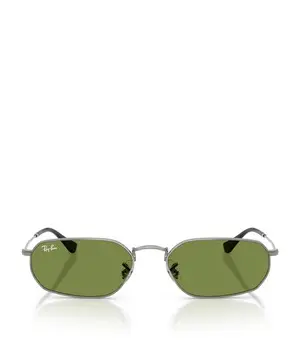 Ray-ban Rb3947 Metal Irregular Sunglasses - Silver