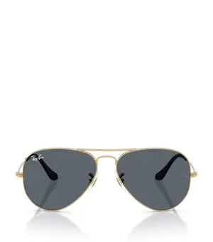Ray-ban Metal Aviator Sunglasses - Gold