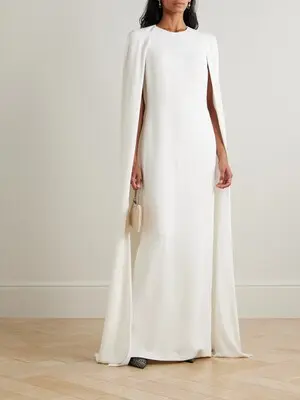 Stella McCartney Cape-effect Stretch-cady Gown
