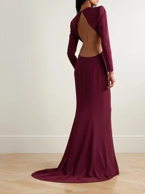 Stella McCartney Open-back Cady Gown
