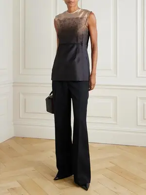 JIL SANDER Printed Silk Blouse