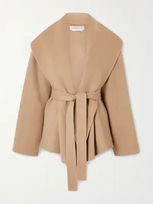 Gabriela Hearst Harris Belted Cashmere Jacket - Camel