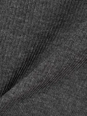 Eterne Ribbed Cashmere Baby Tee - Gray