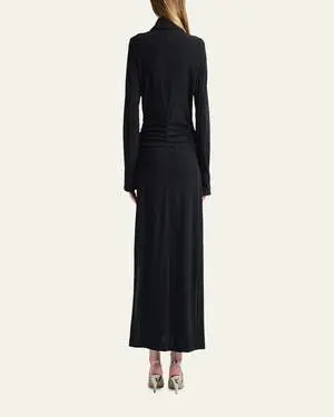 Altuzarra Claudia Ruched Shirtdress - Black