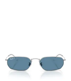 Ray-ban Chromance Metal Irregular Sunglasses - Silver