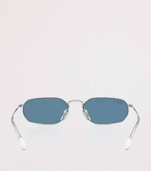 Ray-ban Chromance Metal Irregular Sunglasses - Silver