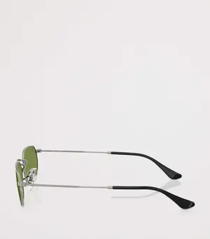 Ray-ban Rb3947 Metal Irregular Sunglasses - Silver