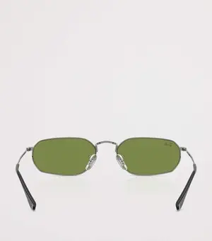 Ray-ban Rb3947 Metal Irregular Sunglasses - Silver